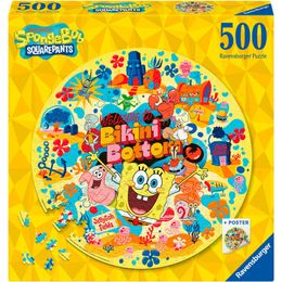 Ravensburger Kinder Puzzle "SpongeBob Schwammkopf - Spongebob", bunt, Ø:52cm, Puzzles, Made in Europe