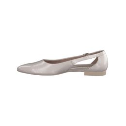 Paul Green Damen Ballerina "Paul Green Ballerinas Leder", Gr. 38,5beige lack, Leder, Schuhe
