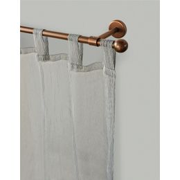 Gardinenstange Garesa, L:440cm &Oslash;:16mm, braun, Metall, Wohnzimmer, Gardinenstangen, "BOLTI", Vorhanggarnitur, verl&auml;ngerbar, Wandmontage, ohne Ringe