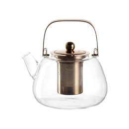Leonardo Teekanne "Teekanne mit Metallhenkel T&egrave; Per Te 1,2 Liter transparent", transparent, Kannen