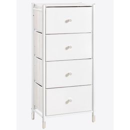 Kommode HEINE HOME, B:46,5cm H:98,5cm T:30cm, wei&szlig;, MDF, Metall, Polyurethan, Sideboards