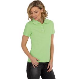 TRIGEMA Damen Poloshirt "TRIGEMA Poloshirt aus Baumwolle", grün, Basic, Gr. XS, 100% Baumwolle, Shirts