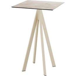 Klapptisch Essentials, B:70cm H:109,2cm T:70cm, beige, Stahl/HPL Tischplatte, Garten, Tische, "Infinity", in verschiedenen Ausführungen