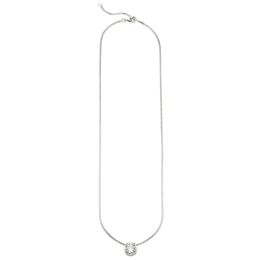 Bruno Banani Damen Kette mit Anh&auml;nger "Schmuck Geschenk Silber 925 Halsschmuck Halskette Schlangenkette Stein", Silber 925 (Sterlingsilber), L: 45,