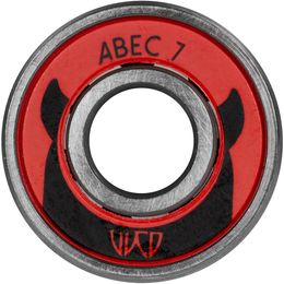 WICKED Kugellager "ABEC 7 Freespin - 16-pack", 16 Stk., silber, W&auml;lzlager
