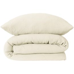 Bettw&auml;sche Schiesser, wei&szlig;, Musselin, Obermaterial: 100% Baumwolle, Jugendzimmer, Bettw&auml;sche, "Molly aus supersofter Musselin-Qualit&auml;t in gedeckten