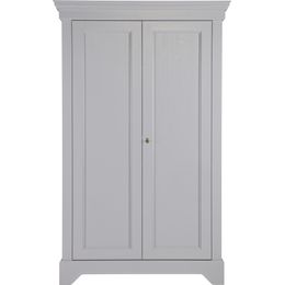 Garderobenschrank Woood, grau, Holzwerkstoff, Flur, Schr&auml;nke, "Isabel", mit 4 Fachb&ouml;den, H 191 cm x B 118 cm
