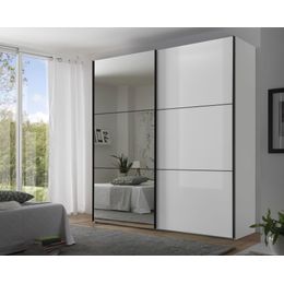 Schwebet&uuml;renschrank STAUD, B:167cm H:222cm T:68cm, wei&szlig;, Holzwerkstoff, Schr&auml;nke, "Includo Glas, Made in Germany"