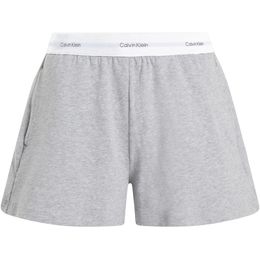 Damen Sweatshorts "SHORT", Calvin Klein Underwear, Gr. XL, grau, Sweatware, Obermaterial: 98% Baumwolle, 2% Elasthan, meliert, Hosen, mit