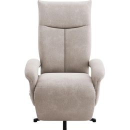 Sit & More TV-Sessel SIT & MORE, B:74cm H:112cm T:82cm, grau, 100%Polyester, Sessel, "TV Dance", wahlweise manuell oder elektrischer Funktion mit Akku