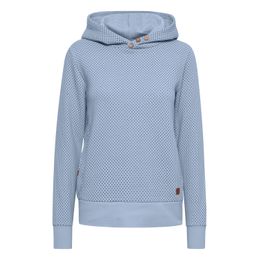 oxmo Damen Kapuzenpullover "Kapuzenpullover OXVera", blau, Gr. S, Obermaterial: 60% Baumwolle CO. 40% Polyester PES., Sweatshirts