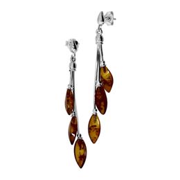 OSTSEE-SCHMUCK Damen Paar Ohrh&auml;nger "- Jacey - Silber 925/000 - Bernstein", Silber 925 (Sterlingsilber), silber, Silber 925 (Sterlingsilber), Ohrringe