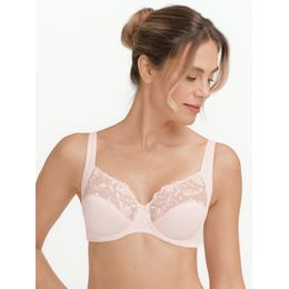 Felina Damen Bügelloser BH "Moments", Gr. 80, rosa, Spitze, Obermaterial: 80% Polyamid, 13% Polyester, 7% Elasthan, unifarben, BHs, mit Spitze,