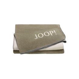 JOOP! Wohndecke JOOP, B:150cm, gr&uuml;n, Obermaterial: 58% Baumwolle CO. 35% Polyacryl PAN. 7% Polyester PES., Wohndecken, "Wohndecken 1er Pack"