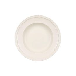 Villeroy & Boch VILLEROY & BOCH Suppenteller "Suppenteller Manoir ø 22,8 cm weiß", weiß, Speiseteller