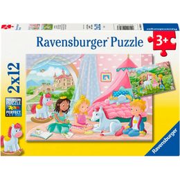 Ravensburger Jungen Puzzle "Zauberhafte Freundschaft", bunt, B:26cm H:18cm, Puzzles, 2x12 Teile; Made in Europe