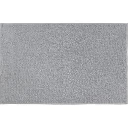 Badematte Kleine Wolke, H:10mm, grau, Baumwolle, Badematten, "Chrissy", Badteppich, Uni Farben