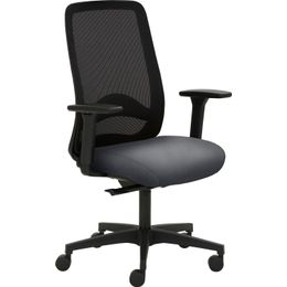 mayer Sitzmöbel Drehstuhl MAYER SITZMÖBEL, B:70cm H:105cm T:63cm, grau, Polyester, Büro, Stühle, "2228", höhenverstellbare Armlehnen, Sitztiefenverstellung