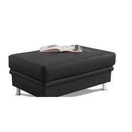 Sit & More Hocker SIT & MORE, B:102cm H:45cm T:69cm, schwarz, Luxus-Kunstleder;Kunstleder Softlux;NaturLEDER (echtes Rindleder)/Korpus passendes Kunstleder
