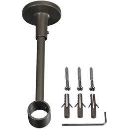 Tr&auml;ger Liedeco, L:15,3cm &Oslash;:2cm, silber, Gardinenstangenhalterungen, f&uuml;r Gardinenstangen &Oslash; 20 mm