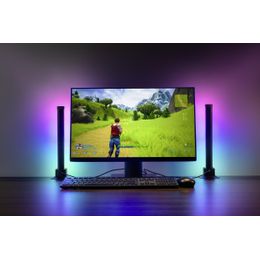 Eglo LED Dekolicht "GAMER LIGHT, Tischlampe, musikgesteuert, 2er Set, Gaming Zimmer", 2, &Oslash; 3cm H: 32,5cm, 2 Stk., schwarz, Leuchten, Fernbedienung