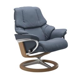 stressless "Reno" Set, Relaxsessel mit Hocker, mit Hocker, mit Signature Base, Gr&ouml;&szlig;e S, M & L, Gestell Eiche