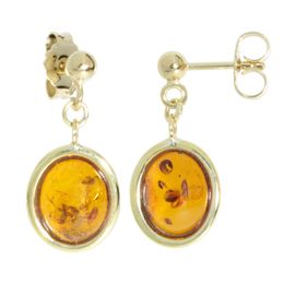 OSTSEE-SCHMUCK Damen Paar Ohrh&auml;nger "- Janine - Gold 333/000 - Bernstein", Gelbgold 333, gold, Gelbgold 333, Ohrringe