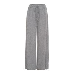Chinohose SEAMLESS BASIC "Seamless Basic Trousers Woolen Barbera", Damen, Gr. onesize, grau melange, Obermaterial: 100% Wolle, Hosen