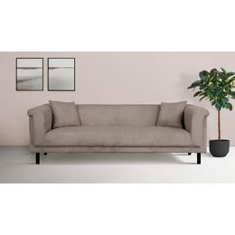3-Sitzer Home Affaire, B:210cm H:71,5cm T:85cm, grau, 100% Polyester, Sofas, "AGNIA B/T/H: 210/85/71 cm", incl. Zierkissen, auch in Cord und Bouclé