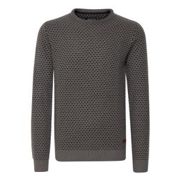 INDICODE Jungen Strickfleece-Pullover "Strickpullover IDCoppler", grau, Gr. XXL, Obermaterial: 100% Polyacryl PAN., Pullover
