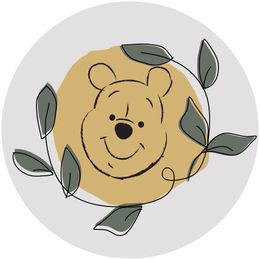Komar Fototapete "Vlies selbstklebend - Winnie the Pooh Garland - Gr&ouml;&szlig;e 125 x 125 cm", B/L: 125mm x 125mm, Rollen:, gelb, Schlafzimmer, Tapeten,