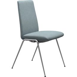 Polsterstuhl stressless, B:57cm H:92cm T:59cm, blau, Microfaser DINAMICA (88% Polyester, 12% Polyurethan), Esszimmer, St&uuml;hle, "Laurel", Low Back,