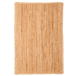 Teppich, B:150cm H:10mm L:150cm, beige, MyFlair M&Ouml;BEL & ACCESSOIRES, Jute, Wohnzimmer, Teppiche, "Lola", Juteteppich, Wendeteppich, handgeflochten,