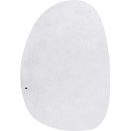Hochflor-Teppich Tom Tailor HOME, B:80cm H:25mm L:120cm, weiß, Polyester, Teppiche, "Shaggy Teppich Cozy", Uni Farben, auch in Pastell Farben, weich