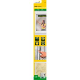 Schellenberg Insektenschutz-Fensterrahmen "Easy Click mit Pollenschutzvlies für Fenster", B/H: 130cm x 150cm, 1er Pack, weiß, Insektenschutzgitter,