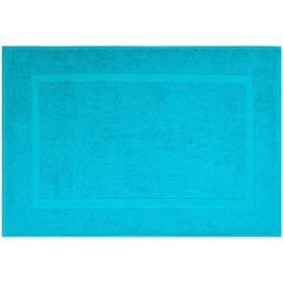 Badematte Dyckhoff, H:2mm, blau, Baumwolle, Badematten, "Kristall", 2er Set Hotelmatte