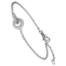 Jobo Damen Armband, 20cm, Silber 925 (Sterlingsilber), silber, Silber 925 (Sterlingsilber), Armb&auml;nder, 925 Silber mit 20 Zirkonia