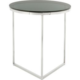 Beistelltisch Kayoom, B:50cm H:55cm T:50cm, schwarz, 100% Edelstahl, Sicherheitsglas, Garten, Tische, "Wynona 225, in stilvollem Design,mit