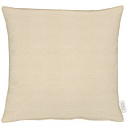 Dekokissen Apelt, B:46cm L:46cm, beige, Kunstfaser, Polyester, Dekokissen_Sitzkissen_Kissenhüllen, "Morris", Kissenhülle ohne Füllung, 1 Stück