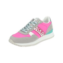 Napapijri Damen Sneaker "Napapijri Sneaker Lederimitat/Textil", Gr. 36grau, pink, Lederimitat, Textil, Schuhe