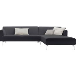 Ecksofa, B:275cm H:82cm T:179cm, schwarz, CREATION BY ROLF BENZ, Wohnzimmer, Sofas, "CR.446 elegantes Designsofa mit hohem Sitzkomfort", in