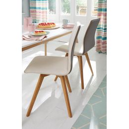 Guido Maria Kretschmer Home & Living Esszimmerstuhl, B:45cm H:91cm T:55cm, bunt, GUIDO MARIA KRETSCHMER HOME & LIVING, Kunstleder;weicher Webstoff mit feiner Struktur aus 100% Polyester,