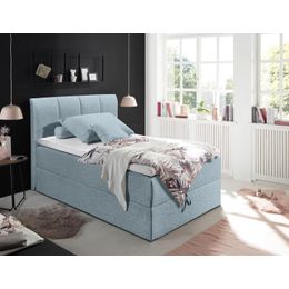 Boxbett, B:122cm L:213cmpastellblau colet 83, ED EXCITING DESIGN, 100% Polyester, Komplettbetten, ""Granada" OTTOs Choice, Topseller inkl. Bettkasten