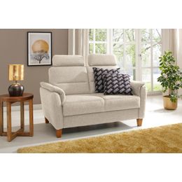 2-Sitzer Home Affaire, B:149cm H:89cm T:89cm, beige, 100% Polyester;Struktur (100% Polyester);Luxus-Microfaser in Lederoptik (100% Polyester), Sofas,