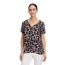 BETTY & CO BETTY & CO Damen Schlupfbluse "Damen Schlupfbluse mit Print", braun, Gr. 40, Obermaterial: 100% Viskose., Blusen