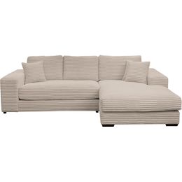 Ecksofa WERK2, B:286cm H:84cm T:184cm, grau, 100% Polyester, Wohnzimmer, Sofas, "Eden modern und zeitlos, geschmackvolles Sofa, Breite 286cm,