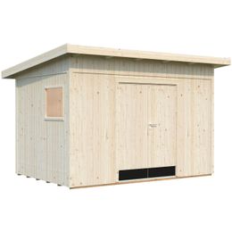 Ger&auml;tehaus Palmako, beige, Massivholz, Garten, Ger&auml;teh&auml;user, "Stig 8,2 m&sup2;", BxTxH: 348x239x250 cm, witterungsbest&auml;ndig