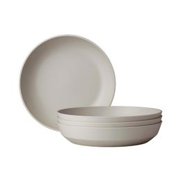 Mepal Suppenteller "Suppenteller Silueta &oslash; 21 cm 4er Set", L:21cm, wei&szlig;, Speiseteller