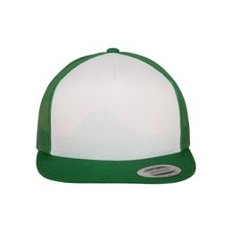 Flexfit Damen Flex Cap "Flexfit Unisex Classic Trucker"kelly, wei&szlig;, kelly, 47% Baumwolle, 28% Polyamid, 25% Polyester, Caps