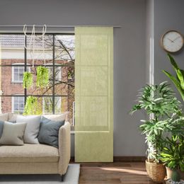 Neutex for you! Schiebegardine NEUTEX FOR YOU, B:60cm H:125cm, gr&uuml;n, Jacquard, Polyester, Wohnzimmer, Gardinen, "Libre-ECO", nach Ma&szlig;